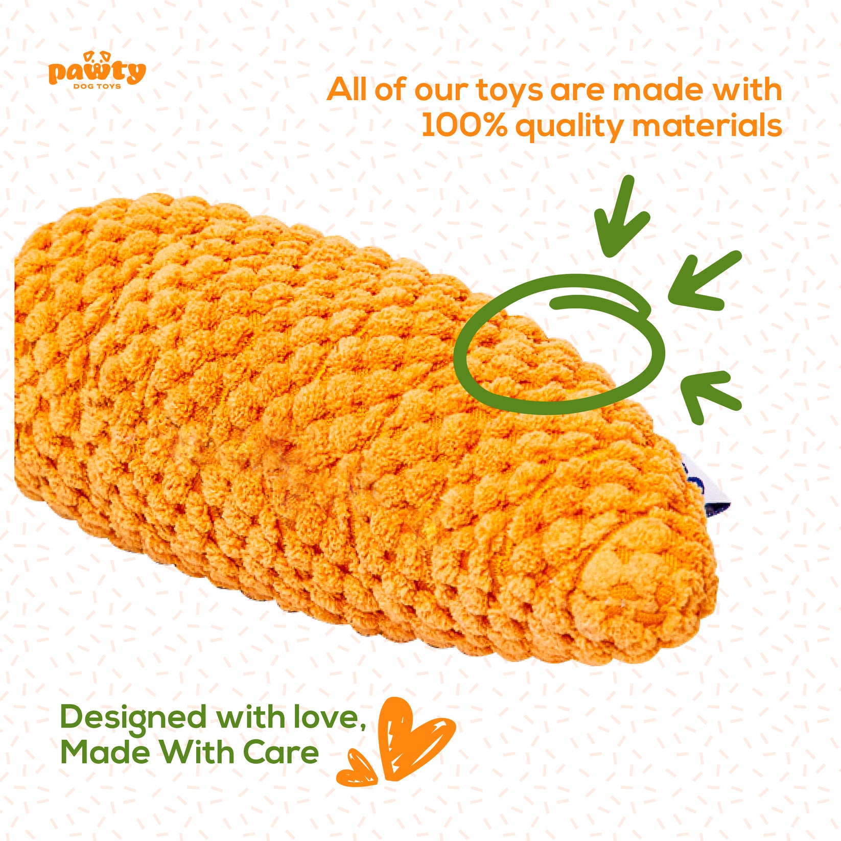 CARROT TUG ROPE INTERACTIVE DOG TOY | PAWTY Dog Toys – Pawty
